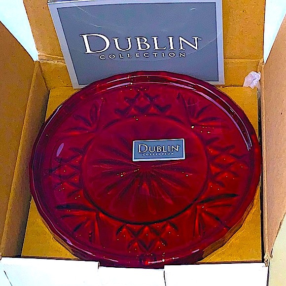 Godinger | Dining | Godinger Dublin Red Crystal Coasters Set Of 4 ...